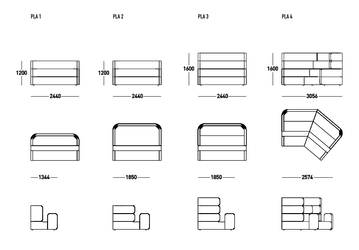 Plaza Tiered Seating Two Or Three Levels In Various Formats