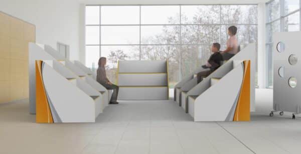 Arena Tiered Seating With Integral Back And Side Panels