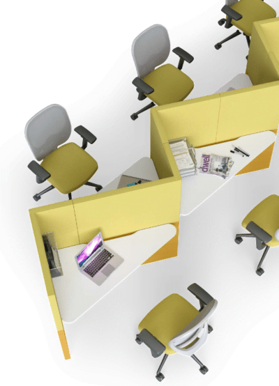 Circular Call Centre Desks Optional Screens And Pedestals