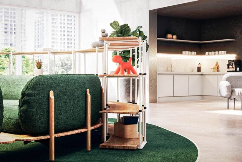 Bamboo Shelving |Sustainable Zoning Storage Display System