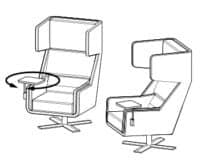 BuzziMe Seating With Acoustic Foam For Privacy And Comfort