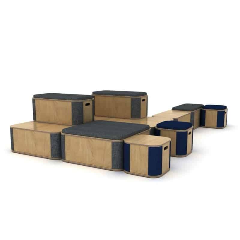 Bleachers Modular Seating | Multi-Level Collaboration Spaces