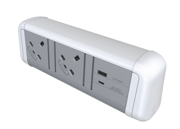 Contour Plastic Power Module | Power Data A/V & USB Charging