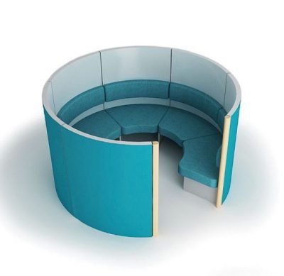 Pod Seating High Back Sofa Units For Five To Eight People.