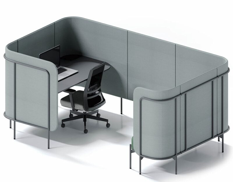 Leaf Pods And Sofas For Creating Working And Social Zones