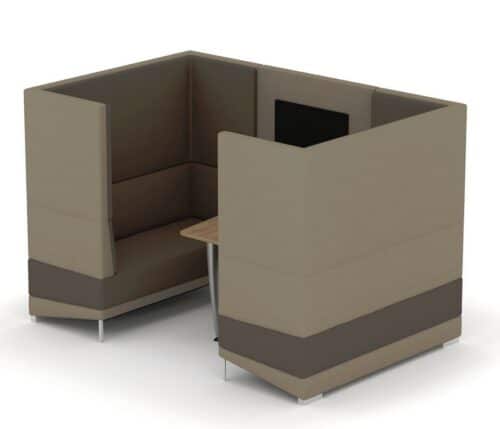 Mount Booth | High Back Single Seat, Two Seat & Media Booth