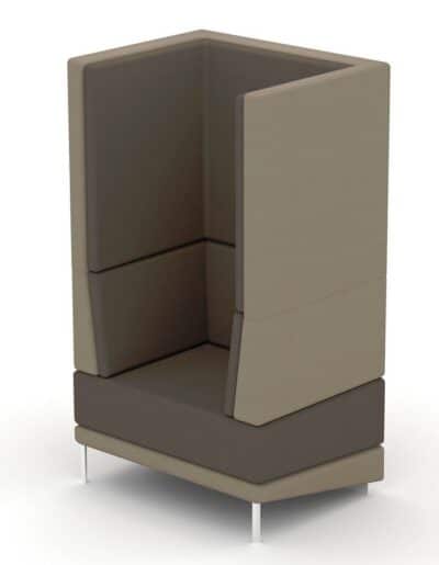 Mount Booth | High Back Single Seat, Two Seat & Media Booth