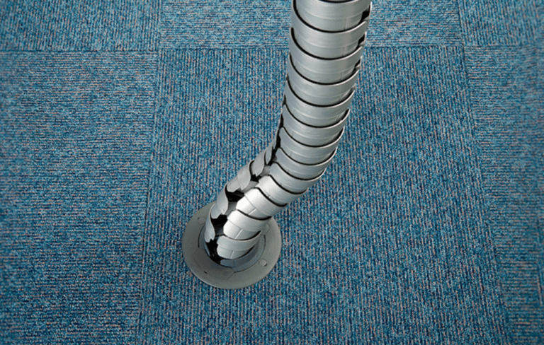 Pathfinder Cable Management | Links Floor To Desk To Ceiling