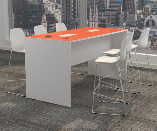 Planar Table | Poseur And Desk High With Matching Bench Seat