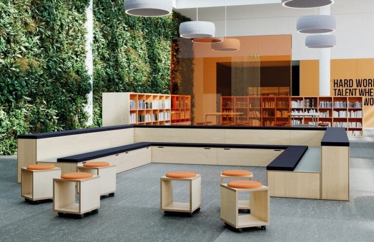Platforms Modular Seating Two Level Collaboration & Learning