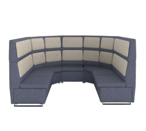 Pod Seating High Back Sofa Units For Five To Eight People.