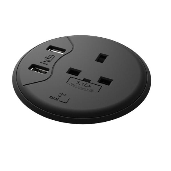 Porthole Power Module | Mains Power Integral USB A+C Charger