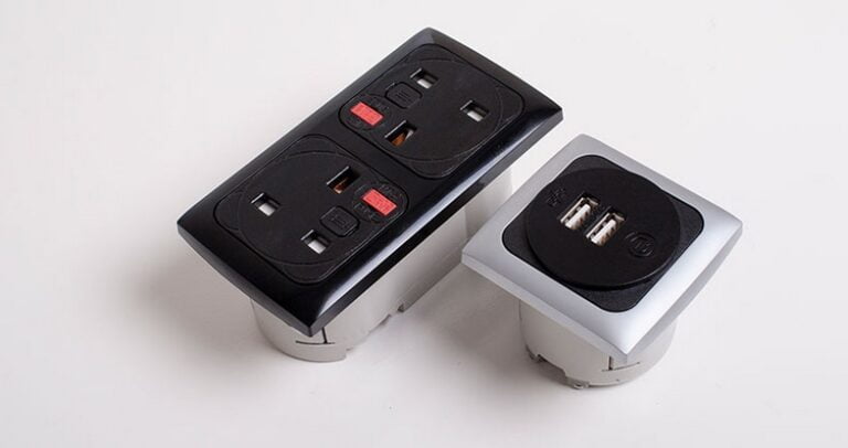 Solo Power Module | Flush Fitting Mains Power & USB Charging