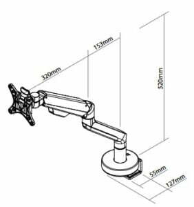 Reach Plus Monitor Arm | Support For Single And Dual Screens
