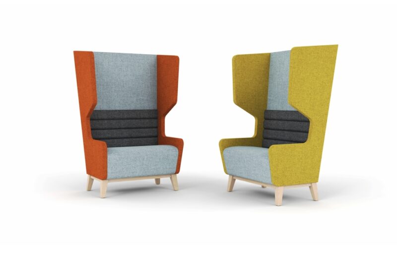 Saloon Wingback Seating Provides Seclusion To Work Or Relax