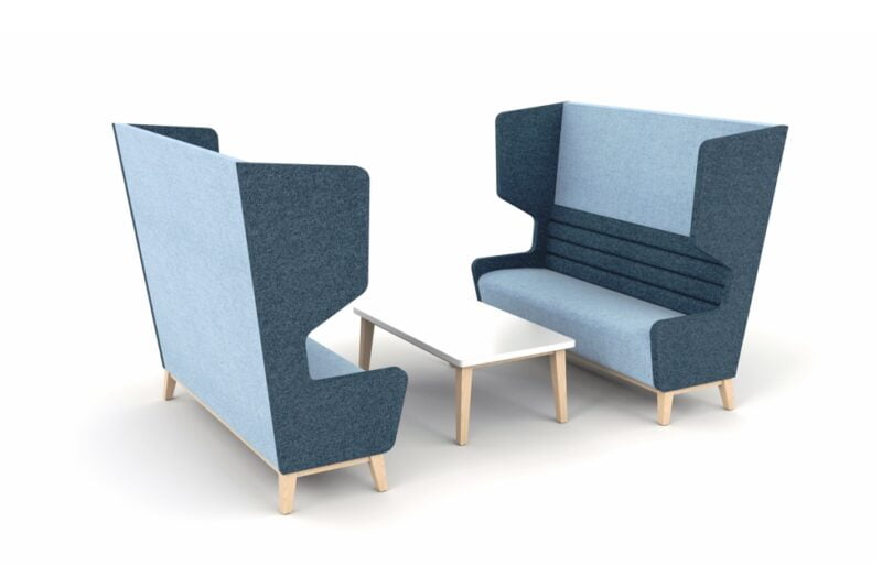Saloon Wingback Seating Provides Seclusion To Work Or Relax