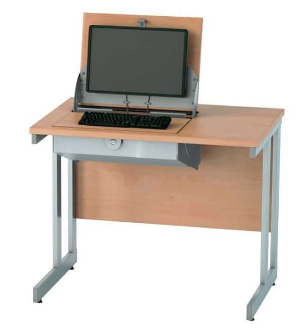 SmartTop Desk | Integrated Storage Of Monitor And Keyboard