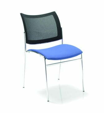 Sweep Mesh Chair With Supportive Mesh Back And Chrome Frame