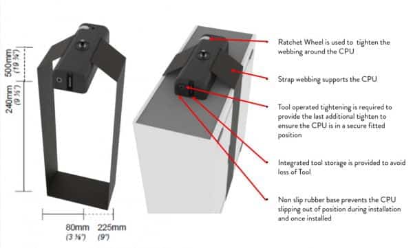 Loop CPU Holder - Genesys Office Furniture