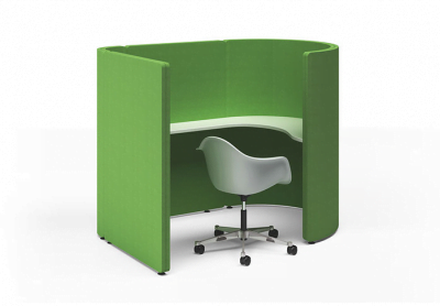 Huddle Work Booth | Enclosed Seating & Compact Work Surface